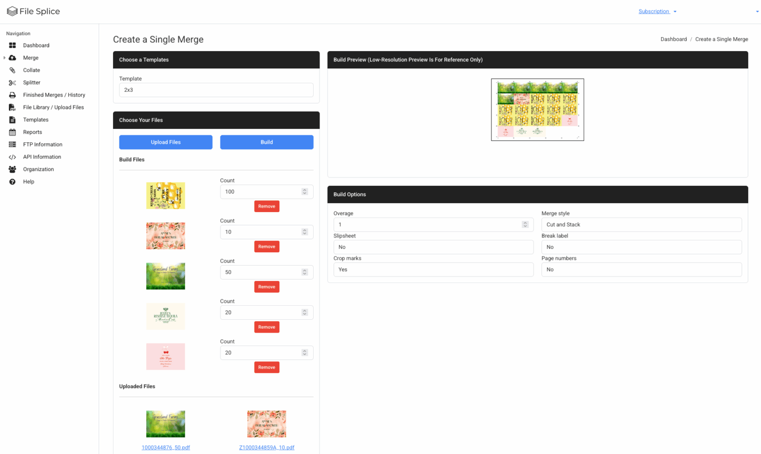File Splice: Online PDF Imposition & Batch Printing Tool